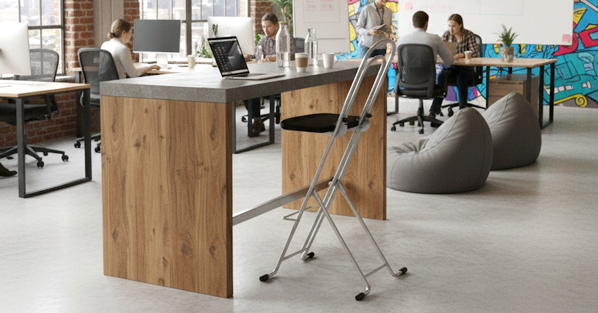 Adjustable Height Folding Chair for Home & Work – Plateau Chair