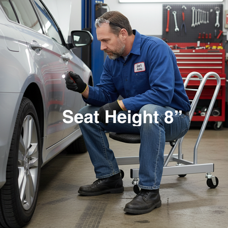 Adjustable Height Rolling Work Chair - PRO-Motion – Plateau Chair