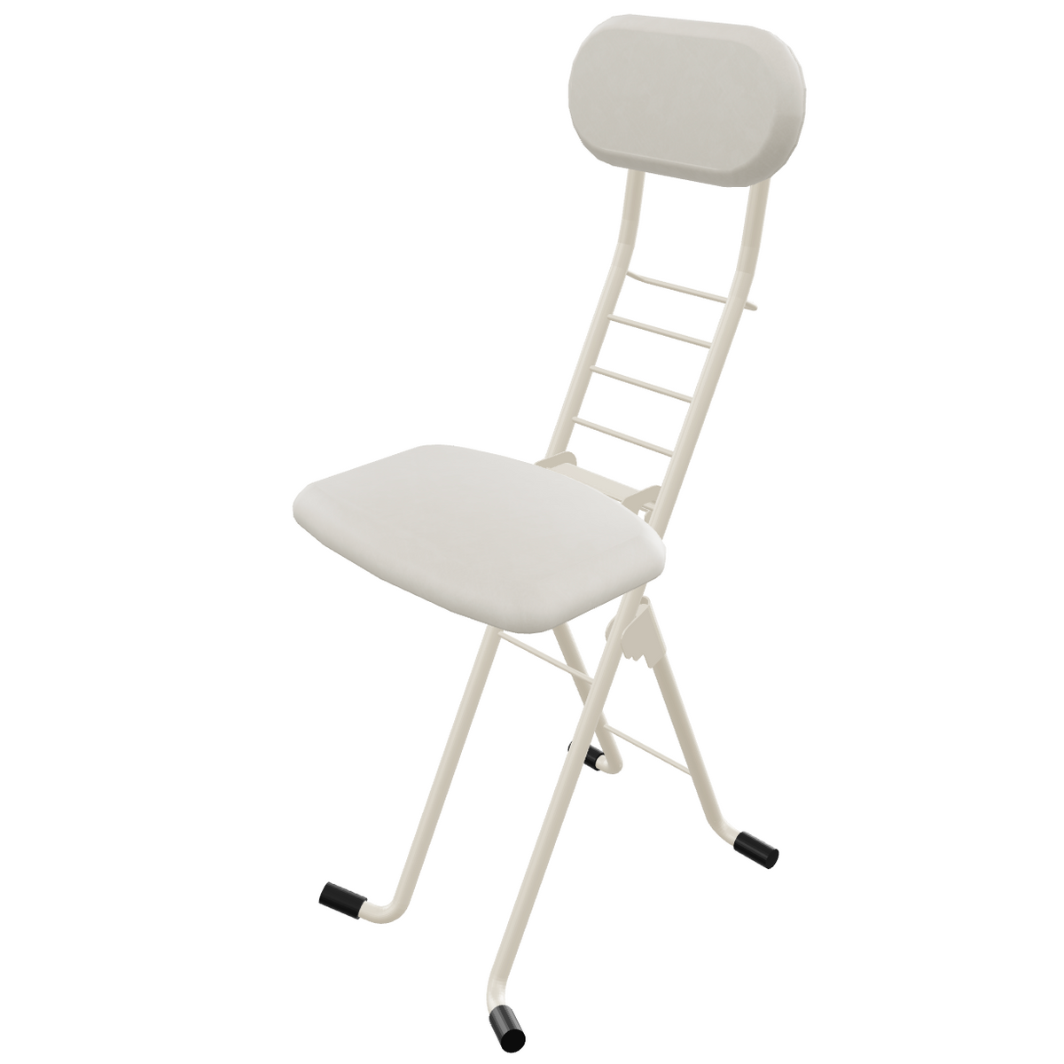 MESA - White/Ivory - Height-Adjustable Folding Chair – Plateau Chair
