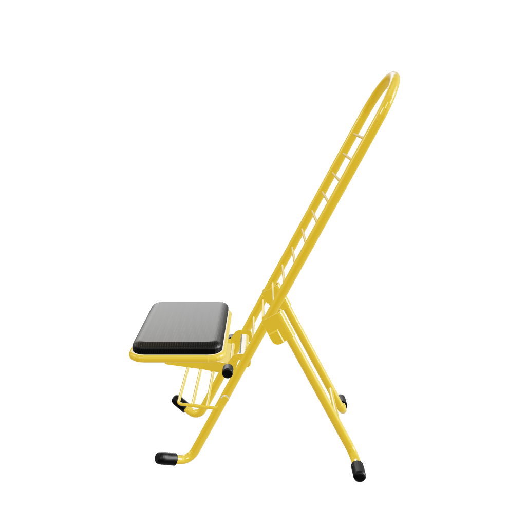 PRO/Yellow - Height-Adjustable Folding Chair – Plateau Chair
